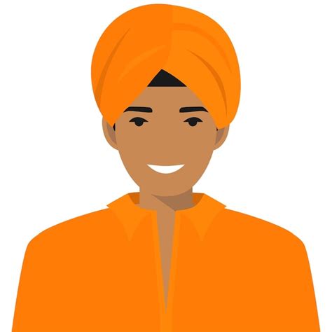 Premium Vector Indian Man Face Avatar