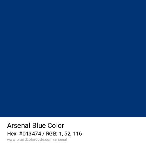Arsenal Brand Color Codes