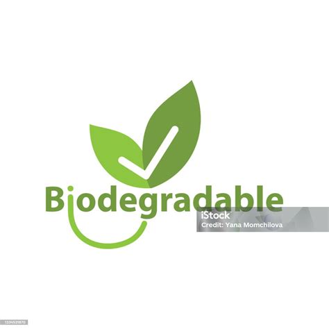 Simbol Untuk Produk Biodegradable Ikon Vektor Ilustrasi Stok Unduh