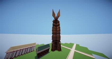 Wooden Orthanc Minecraft Map
