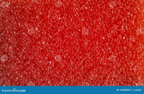 Red Texture In The Form Of Small Bubbles Sponge Stock Illustration