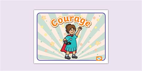 Courage Display Poster Twinkl Display Teacher Made