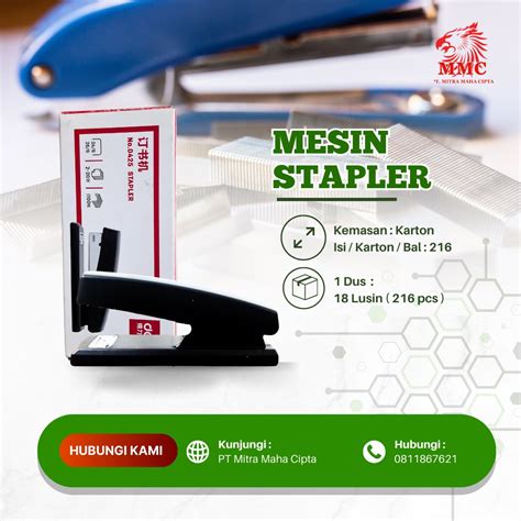 Stapler Dan Isi Staples Pt Mitra Maha Cipta