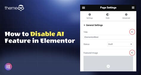 How To Disable AI Feature In Elementor ThemeOO Professional