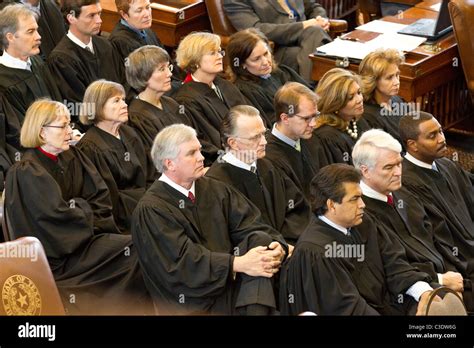 Members Of The Texas Supreme Court And Texas Court Of Criminals Appeals