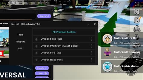 Brookhaven Script Premium Icehub V4 8 Hydrogen Fluxus Delta Arceus X