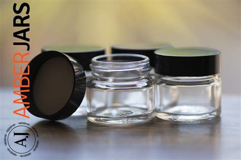 15ml Clear Glass Jar Lip Balms Ointment Herbal Remedy Amber Glass