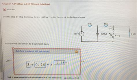 solved chapter 7 problem 7 018 circuit solution