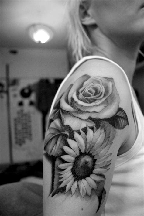 Sunflower And Rose Tattoo Meaning