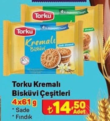 Torku Kremalı Bisküvi Çeşitleri x g İndirimde Market