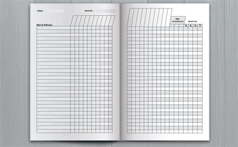 Amazon Fr Carnet De Notes Enseignant Tableaux Pour Le Suivi De 25