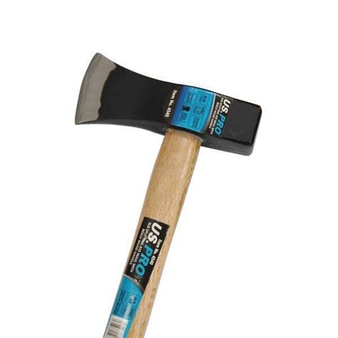Us Pro Tools 6lb 3 7kgs Splitting Axe Maul With Beech Wood Handle Lo