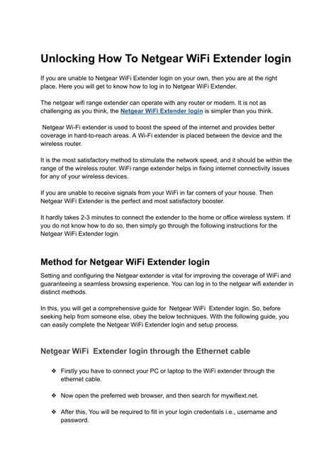 PPT Unlocking How To Netgear WiFi Extender Login PowerPoint Presentation ID 12229252