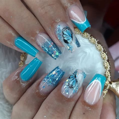 Unhas Em Gel Azul 55 Inspirações E Tutoriais