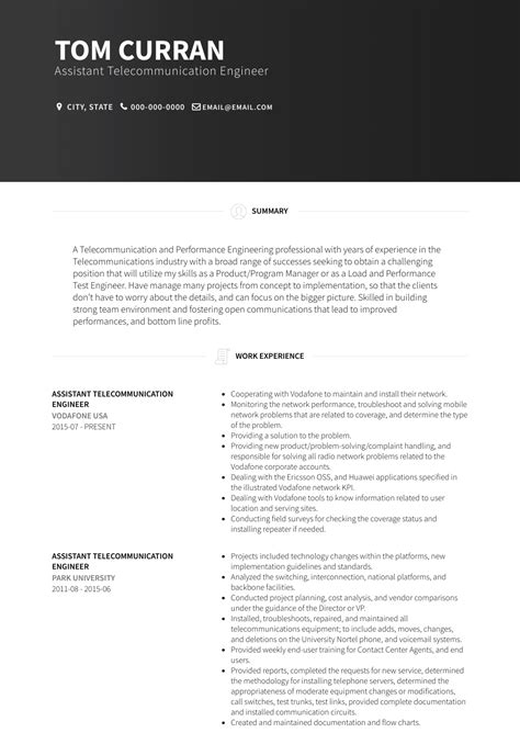 Assistant Engineer Resume Samples And Templates Visualcv