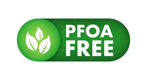 Premium Vector Pfas Free Label Proper Nutrition Healthy Eating Pfas Free Sign Vector Stock