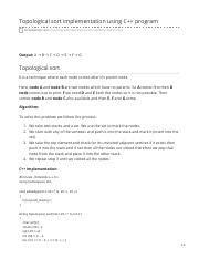 Topological Sort Implementation Using C Program Pdf Topological Sort