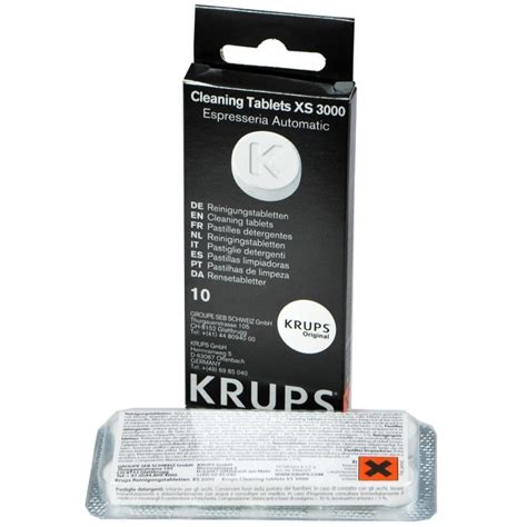 Krups XS3000 Cleaning Tablets (10 pcs) - Descaler.co.uk