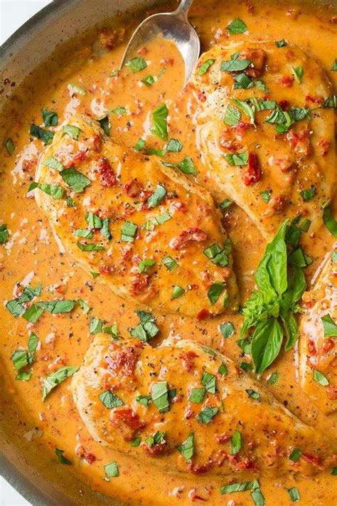 Sun Dried Tomato Chicken {creamy Sauce} Cooking Classy