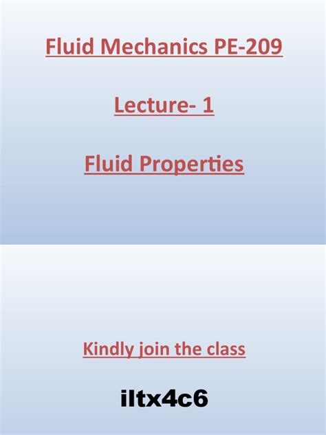 Pe 209 Lecture 01 Pdf Viscosity Surface Tension