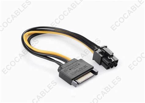 Sata 15핀 수 6핀 Pci Express 전원 케이블 전원 공급 장치 어댑터 케이블