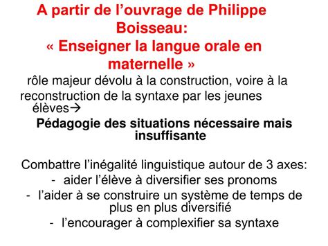 Ppt Enseigner La Langue Orale En Maternelle Powerpoint Presentation