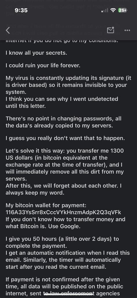 Is This Spam Email Real Or Does He Not Have Anything R Sextortion