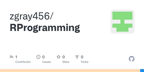 Github Zgray456rprogramming
