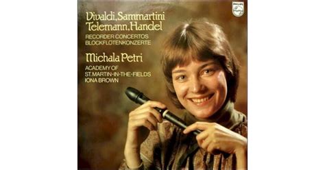 Vinil Vivaldi Sammartini Telemann Handel Michala Petri Academy