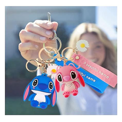 Suuyar 2 Pcs Keychain Creative Cartoon Keychai Cute Cartoon Figure