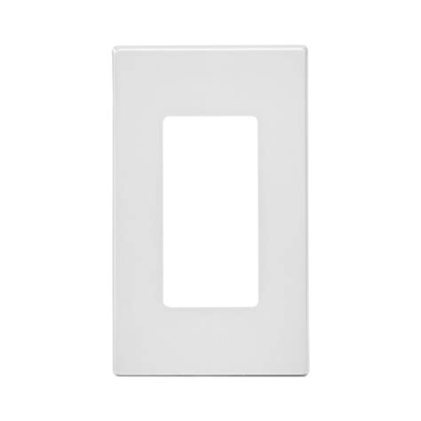 Leviton 80301 0sw Xcp20 Screwless Wall Plate Decora Plus White 1 Gang