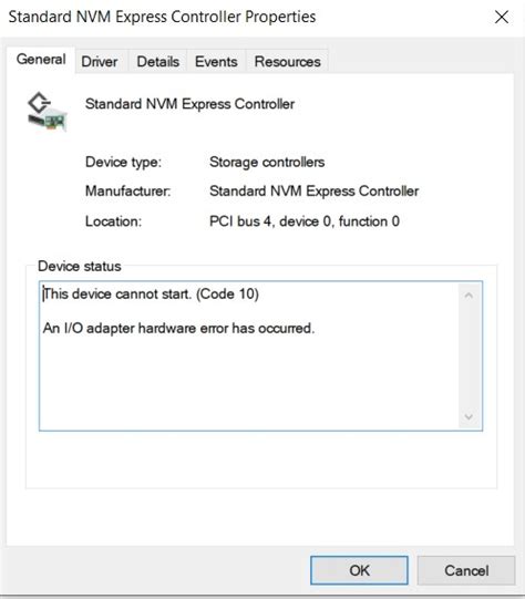 Standard Nvm Express Controller Driver Issue Ramdhelp