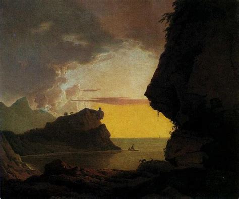 Sunset On The Coast Near Naples C1785 C1790 Joseph Wright