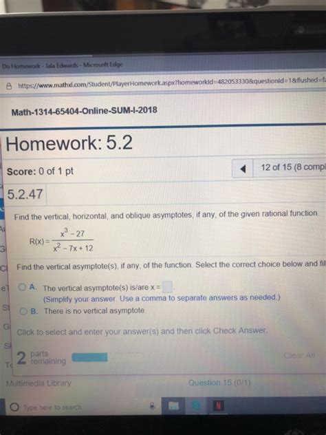 Solved Find The Domain Of The Following Rational Function