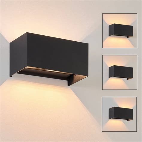 Zmh Wandleuchte Innen Led Wandlampe Up Und Down Außenlampe Wand Ip65