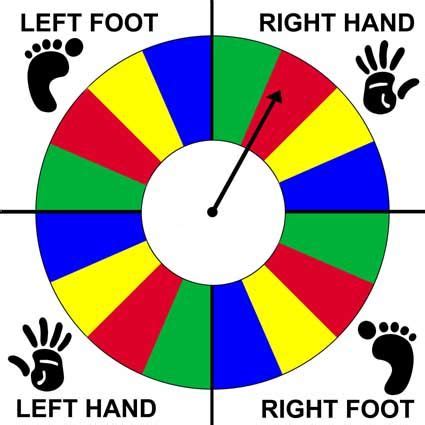 Twister Game Spinner Template