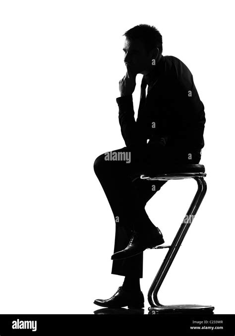 Person Sitting Silhouette Stool
