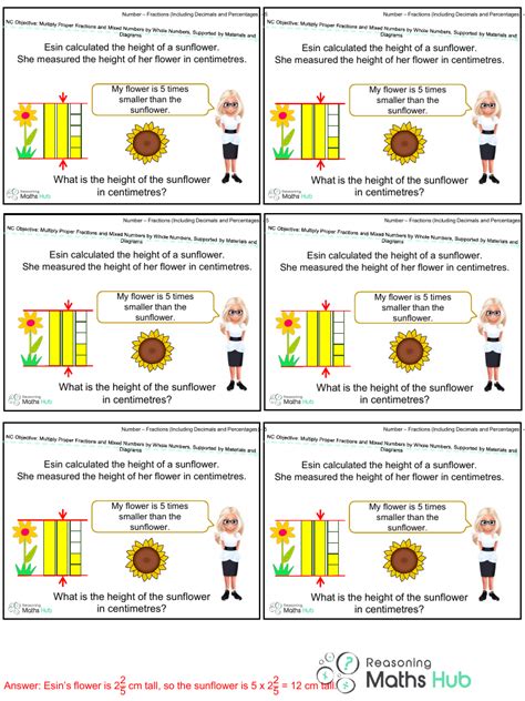 Multiply Proper Fractions And Mixed Numbers By Whole Numbers