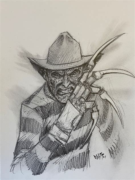How To Draw Freddy Krueger Face