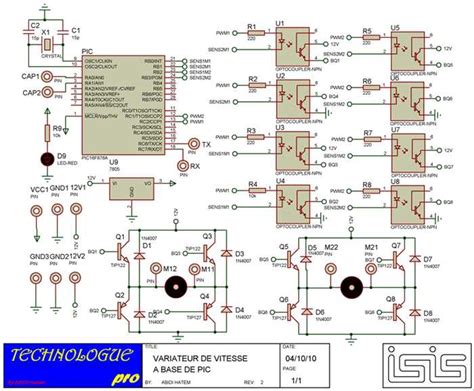 Schéma électrique De Variateur De Vitesse Pour Moteur Triphasé