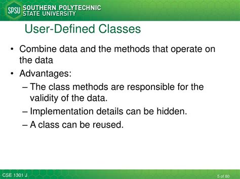 Ppt Lecture 7 Defining Classes Powerpoint Presentation Free Download