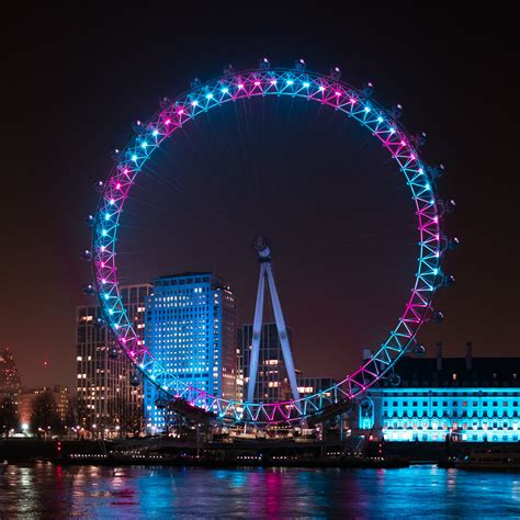 London Eye At Night Inside