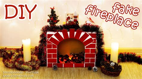Diy ψεύτικο χριστουγεννιάτικο τζάκι απο χαρτόκουτο Φτιάχνω Δημιουργώ