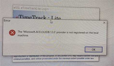 The Microsoft ACE OLEDB 12 0 Provider Is Not Registered On The Local