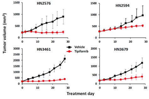 Some Hras Overexpressing Hnscc Pdx Models Are Sensitive To Tipifarnib