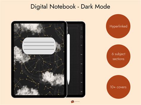 Digital Notebook Dark Mode Journal Treats