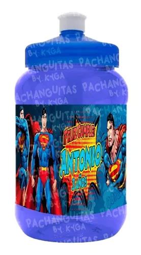50 Cilindros Botes Dulcero Bolo Fiesta Infantil Superman Meses sin interés