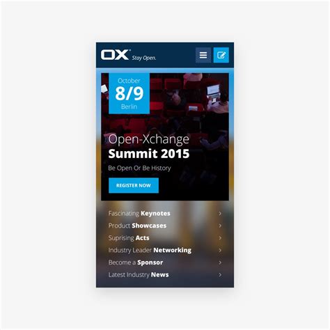 Open Xchange Projekt Recent Projects Webdesign