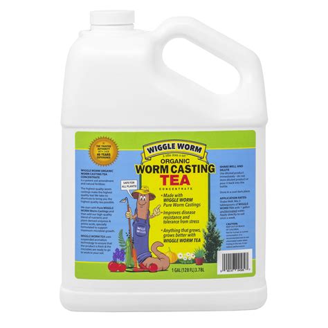 Wiggle Worm Organic Pure Worm Castings Tea Plant Food Fertilizer Liquid