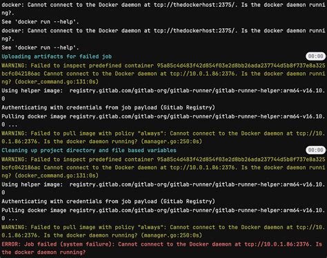 Gitlab Runner Helper Image Is The Docker Daemon Running Issue